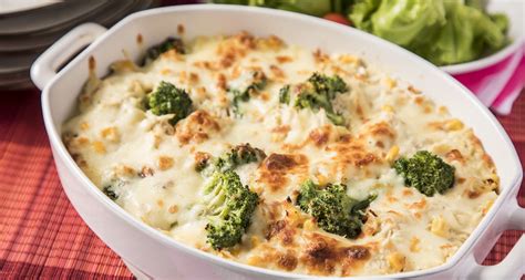Gratinado de frango brócolis Sabores Ajinomoto