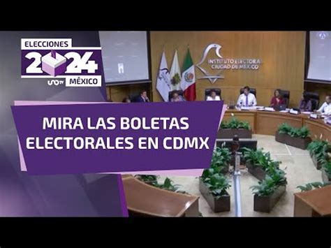 Aprueba Iecm Modelos De Boletas Electorales Para El De Junio Unotv