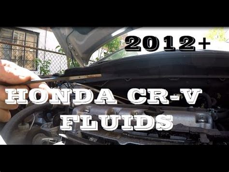 How To Check Fluids In Honda CRV Maintenance YouTube