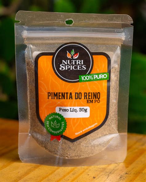 Pimenta do Reino em Pó 30g NutriSpices