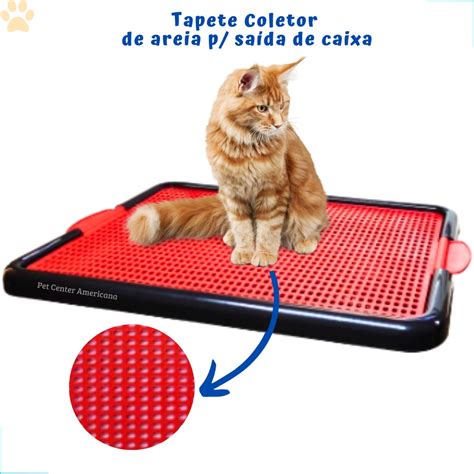 Tapete Coletor de Areia para Gato lavável Bandeja Coletora Areia para