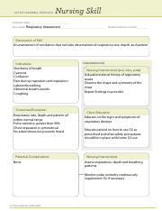 Nursing Skill Resp Assess Pdf Active Learning Template Nursing Skill