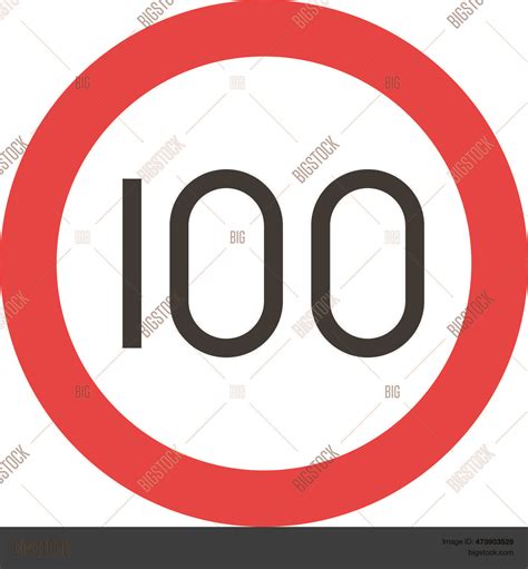 Speed Limit Sign Vector Photo Free Trial Bigstock