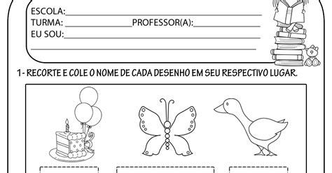 Atividade Pronta Figura X Nome Atividades Chamadinha Educa O