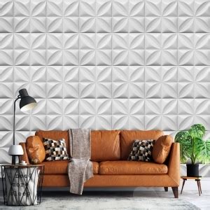 30 Placas Adesivas 3d Auto Colante Imita Gesso Adesivos Decorativos E