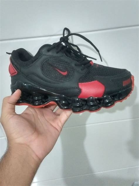 T Nis Nike Shox Tl Molas Vermelho E Preto Tamanho Usado