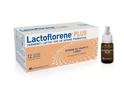 Montefarmaco Lactoflorene Plus Fermenti Lattici Vivi 12 Flaconcini