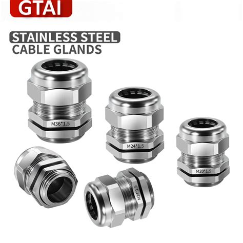 IP68 Stainless Steel Cable Glands Cable Accessories SS316 Pg Cable