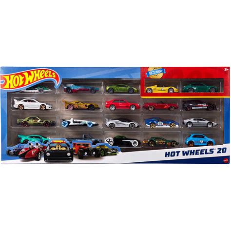 Hot Wheels Realistic 20 Car Collector Gift Pack Cool Toy Sets Styles