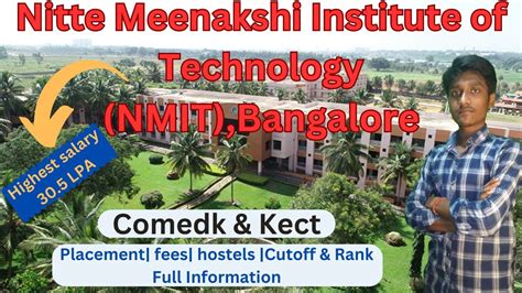 Nitte Meenakshi Institute Of Technology Nmit Bangalore Placements