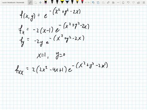 solved locate and classify the critical points local maxima local min ima saddle points