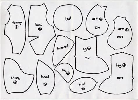 Beginner Memory Bear Sewing Pattern Free Printable
