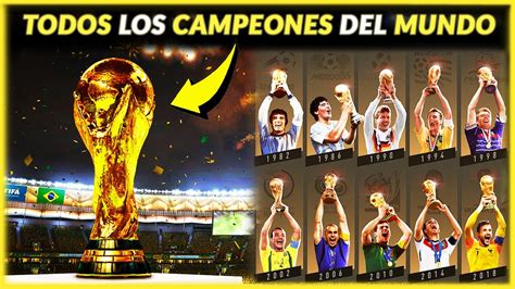 Todos Los CAMPEONES Y FINALES De Los MUNDIALES