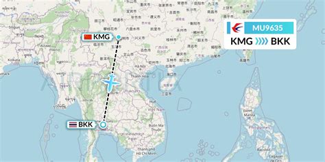 MU9635 Flight Status China Eastern Airlines Kunming To Bangkok CES9635