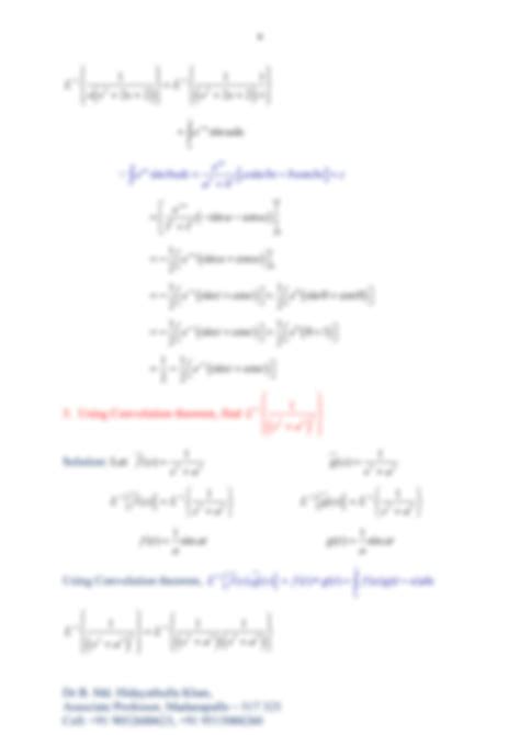 SOLUTION Laplace Transform Convolution Theorem Studypool