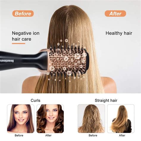 Beautimeter 3 In 1 Hot Air Brush Hair Dryer Ionic Volumizer For