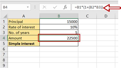 how to calculate simple interest in excel spreadcheaters
