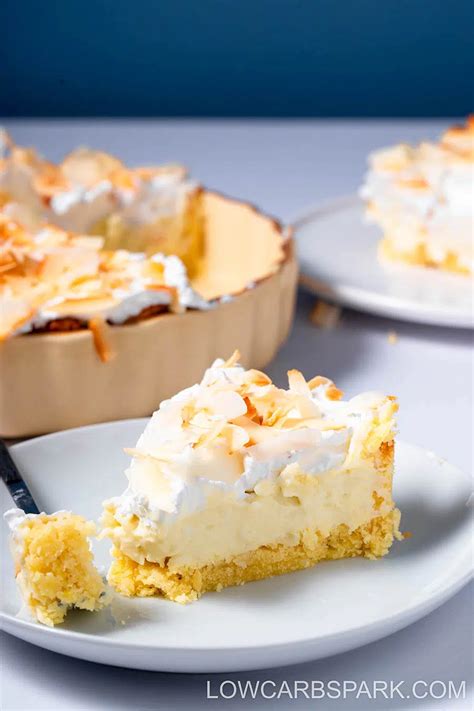Keto Coconut Cream Pie Best Low Carb Coconut Pie