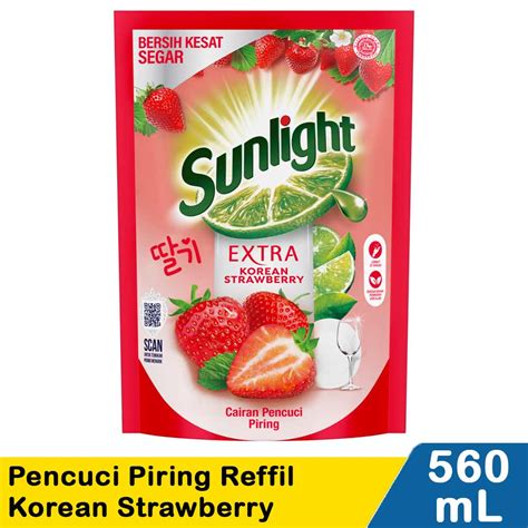 Jual Sunlight Pencuci Piring Korean Strawberry Ml Shopee Indonesia