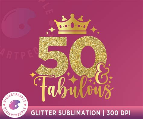 And Fabulous Svg Th Birthday Svg Fifty Birthday Shirt Svg Th