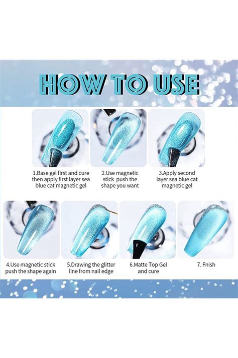 AHAMIOU Crystal Cat Eye Gel Polish Kits Magnetic Nail Polish Set