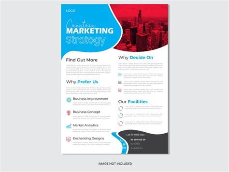 Vector Digitale Marketingagentur Flyer Vorlage Premium Vektor