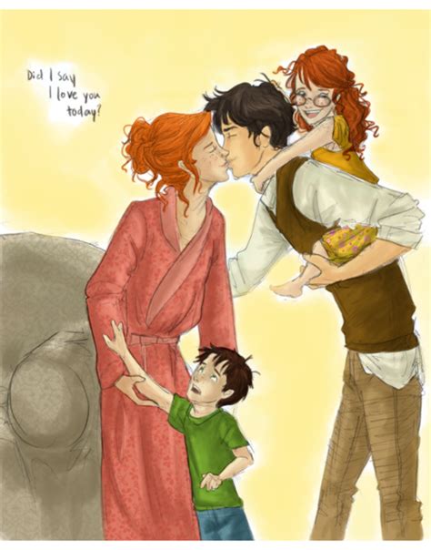 Harry And Ginny ~ I Just Love These Fan Art Drawings Some Of Them Are So Dead On O Harry