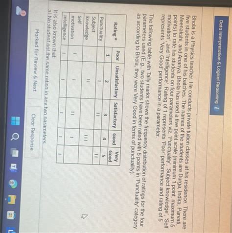 Data Interpretation Logical Reasoning I Bhola StudyX