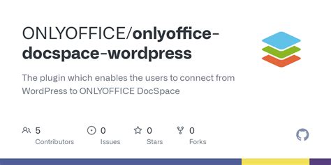 GitHub ONLYOFFICE Onlyoffice Docspace Wordpress The Plugin Which