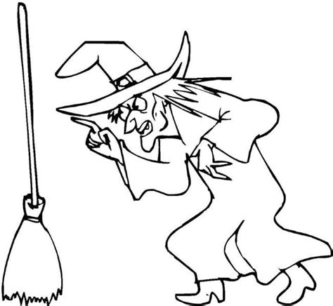 Desenhos De Bruxa E Vassoura Para Colorir E Imprimir Colorironline