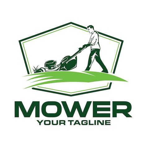 Premium Vector Lawn Mower Logo Template Lawn Gardening Logo Design