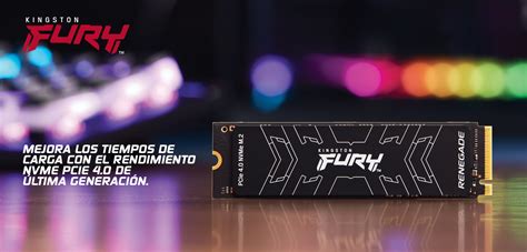 Kingston Unidad de estado sólido FURY Renegade de 1TB PCIe 4 0 NVMe M 2