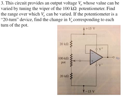 Solved This Circuit Provides An Output Voltage V O Whose Chegg