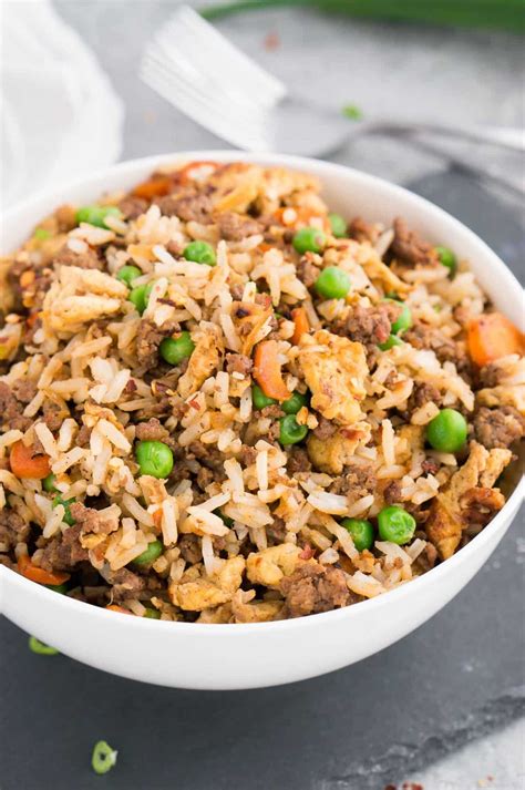 Beef Fried Rice Easy Weeknight Dinner Delicious Meets Healthy