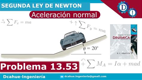 Segunda ley de Newton Aceleración normal y tangencial Hibbeler