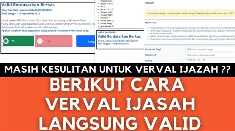 BERIKUT CARA VERVAL IJAZAH LANGSUNG VALID DI INFO GTK YouTube