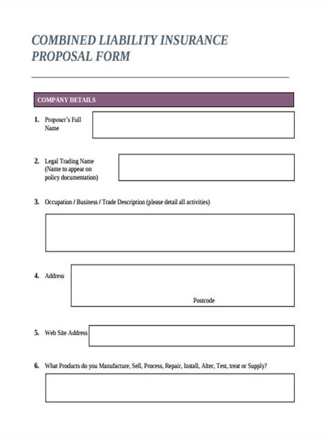 Combined Insurance Company Claim Form Financial Report
