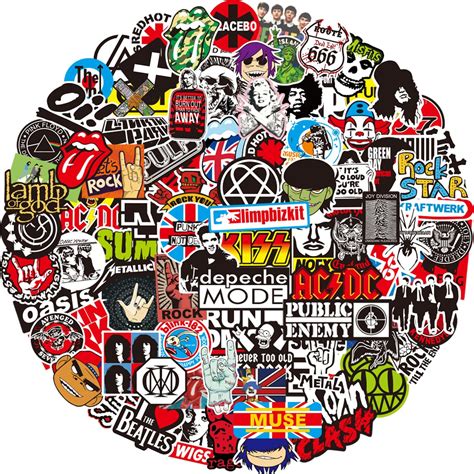 Rock Band Aufkleber St Ck Classic Rock Stickers Coole Rock Band