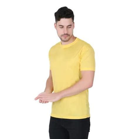 Buy FABSHORE Regular Fit Solid Round Neck T Shirt For Men Polyester
