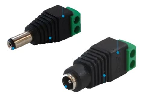 12 Conectores Macho Y 12 Conectores Hembras Para Cctv