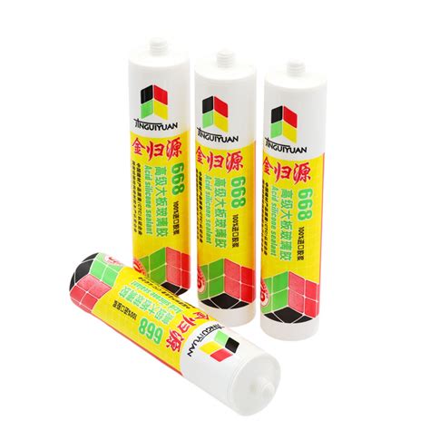 General Purpose Acetoxy Cure Glass Silicone Sealant For High End