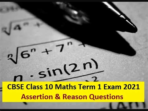 Cbse Class Maths Term Exam Practice Important Assertion