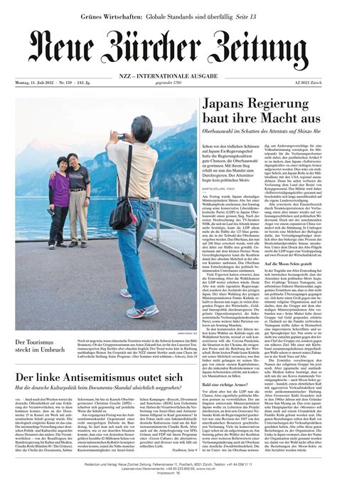 Neue Zürcher Zeitung International 11 Juli 2022 AvaxHome