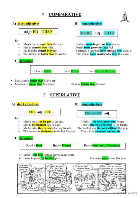 comparisons práctica general d English ESL worksheets pdf doc