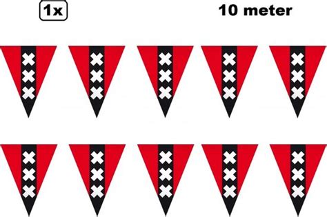 Vlaggenlijn Amsterdam 10 Meter Vlaglijn Thema Feest Vlag Stad Bol