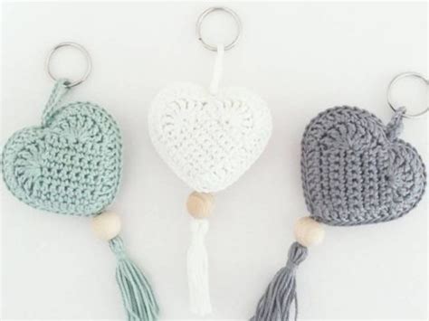 Idées Inspirantes De Porte clés En Forme De Cœur Au Crochet