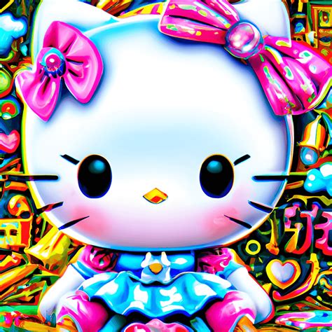 Hello Kitty Kawaii Chibi Graphic · Creative Fabrica