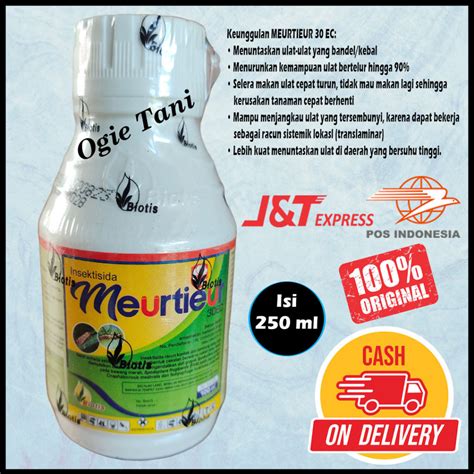 Jual Insektisida MEURTIEUR 30 EC Racun Kontak Dan Lambung Isi 250ML