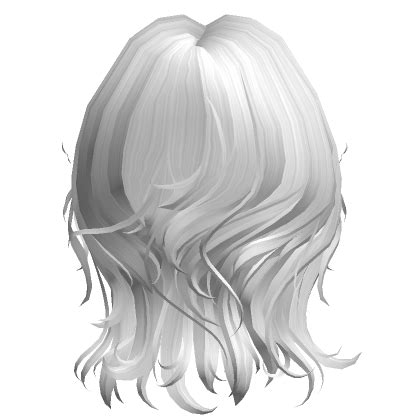 Messy Mullet Hair In White Roblox Item Rolimon S