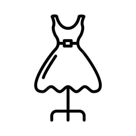 ícone De Linha De Manequim Vetor PNG Costura Fictício Moda Imagem